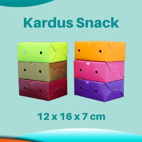 Jual Snack Box Kardus Snack Camilan Warna Box Kue Roti Kardus Kemasan ...