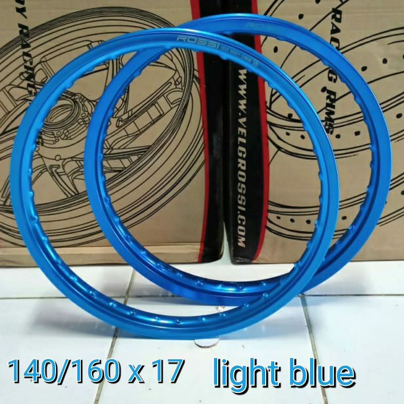 Jual Velg Rossi WM kotak almunium 140/160 x 17 light blue | Shopee ...