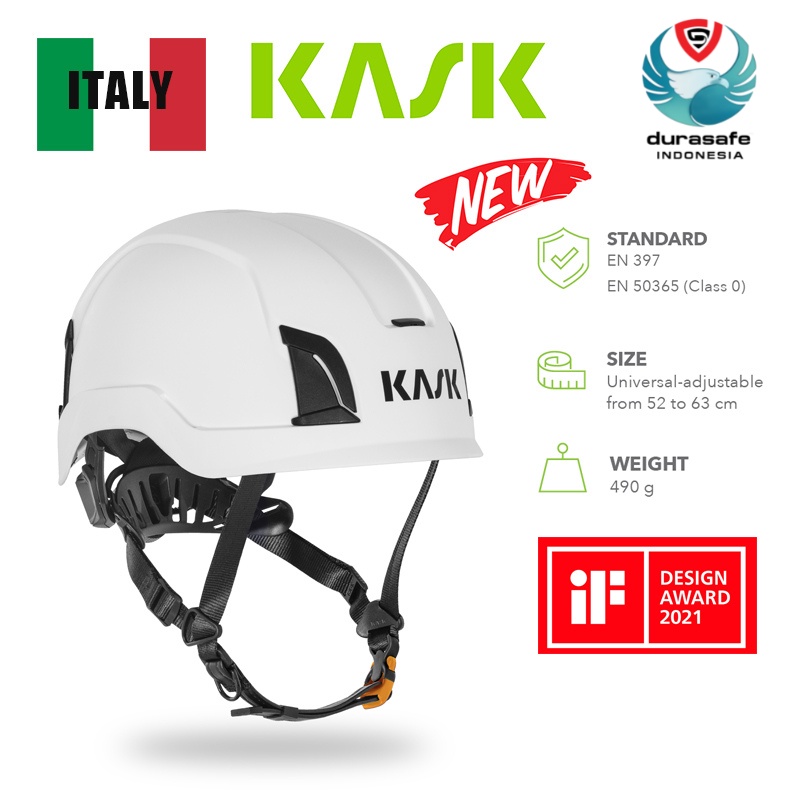 Jual Helm Safety KASK Zenith X Italia dengan Quick Release Chinstrap ...