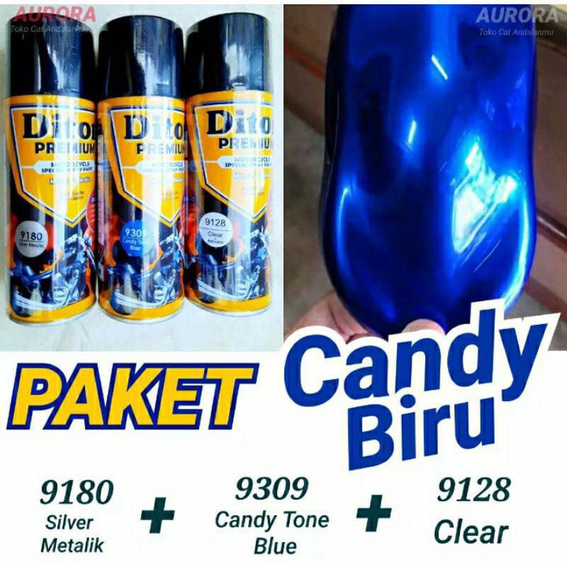 Jual Paket Pylox Diton Premium 400ml Silver Metalic 9180 + Candytone ...