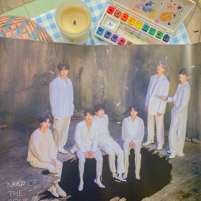 Jual BTS OFFICIAL POSTER FROM MAP OF SOUL VER.1 | Shopee Indonesia