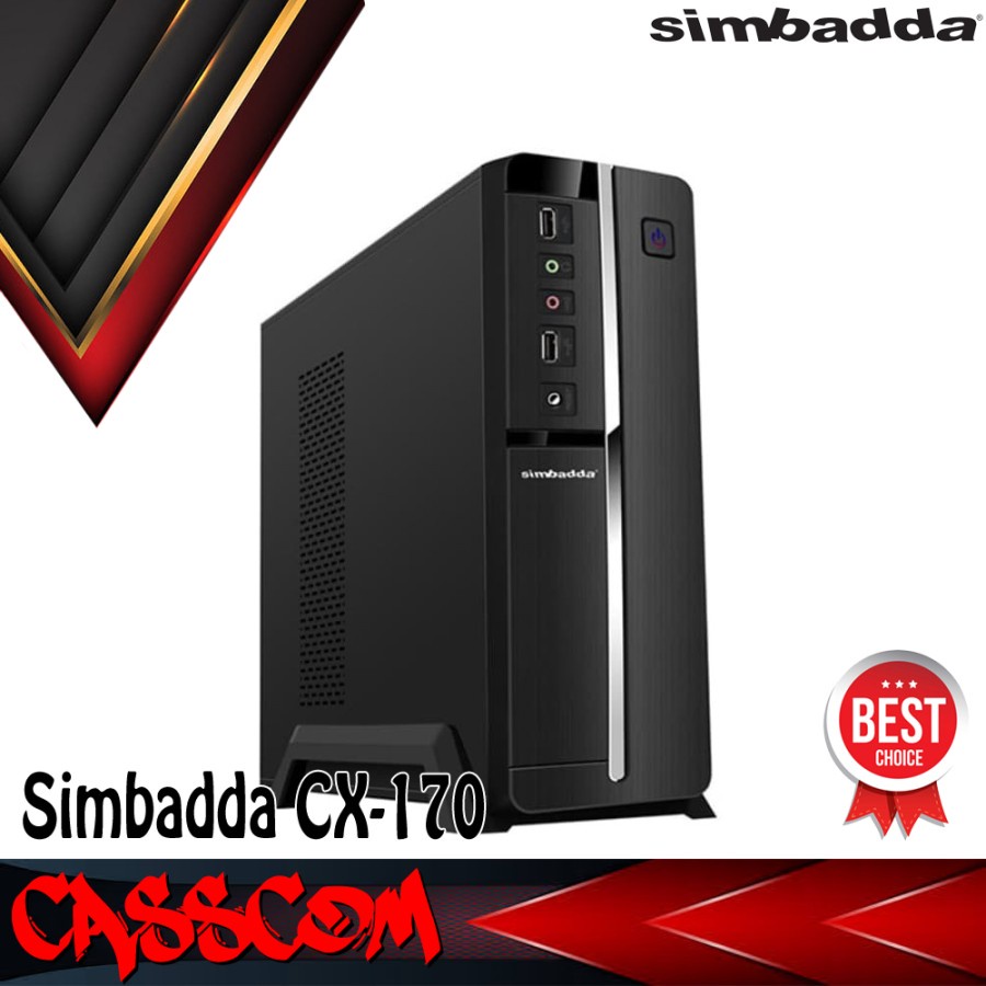 Jual Casing PC Simbadda Mini Series CX 170 + PSU 380w | Shopee Indonesia