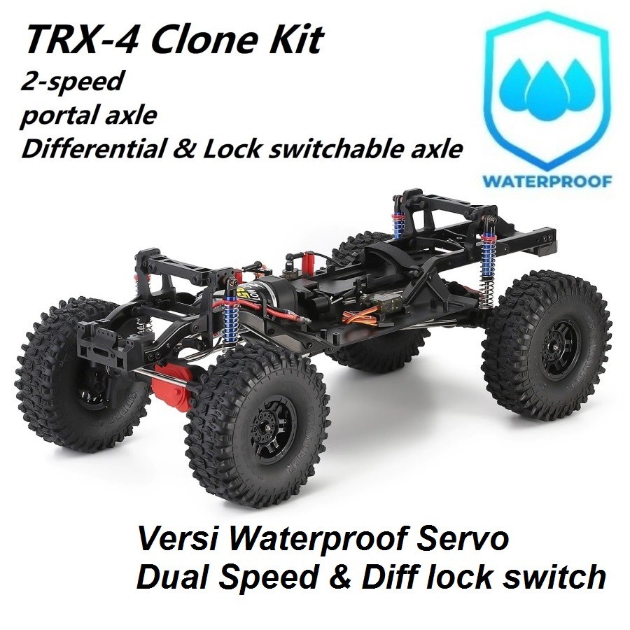 Jual INJORA TRX4 Portal Axle 2 Speed 313mm Chassis Kit 1/10 Crawler ...