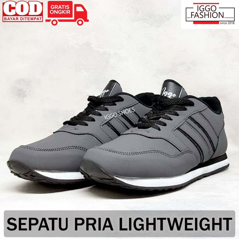 Jual IGGO LIGHT WEIGHT SEPATU RUNNING PRIA CASUAL ORIGINAL SEPATU LARI ...