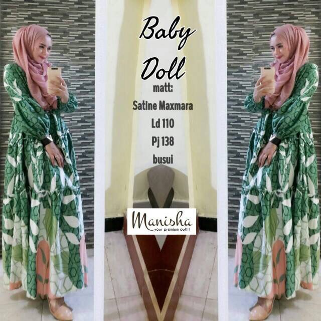 Jual BABY DOLL MAXI DRESS ORIGINAL MANISHA | Shopee Indonesia