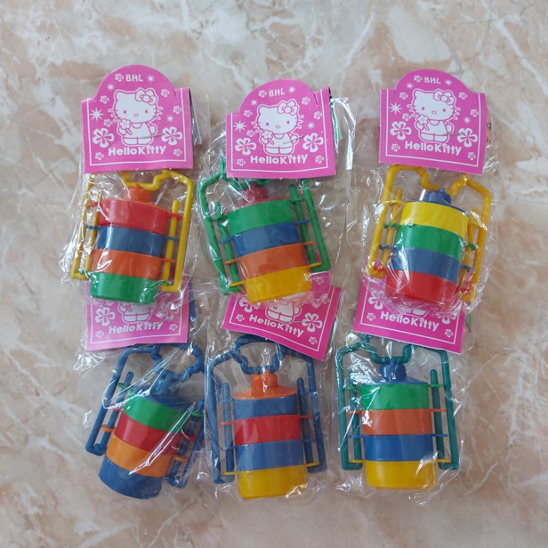 Jual mainan anak bakul rantang kecil 4 susun / mainan rantang / rantang ...