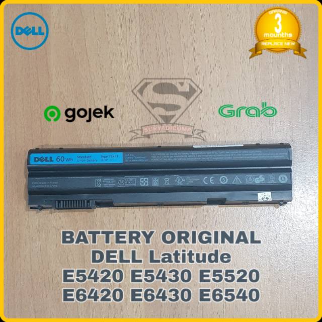 Jual BATERAI original Laptop latitude E5420 E5430 E5520 E6420 E6430 E6540 | Shopee Indonesia