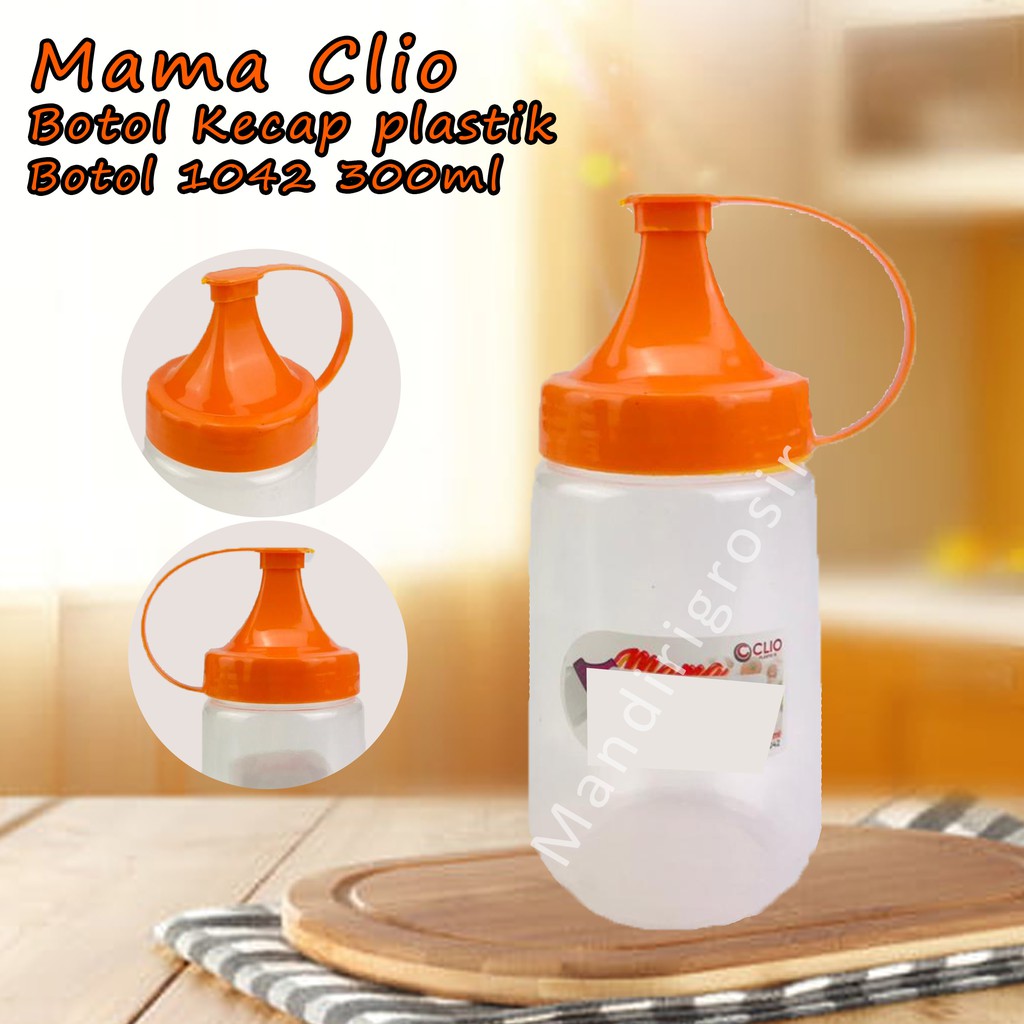 Jual Botol Kecap plastik *Mama Clio * Orange 1042 * 300ml | Shopee ...