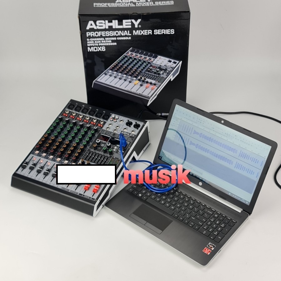 Jual Ashley Mixer Rekaman NEW MDX6 MDX 6 Channel Equalizer Reverb ...