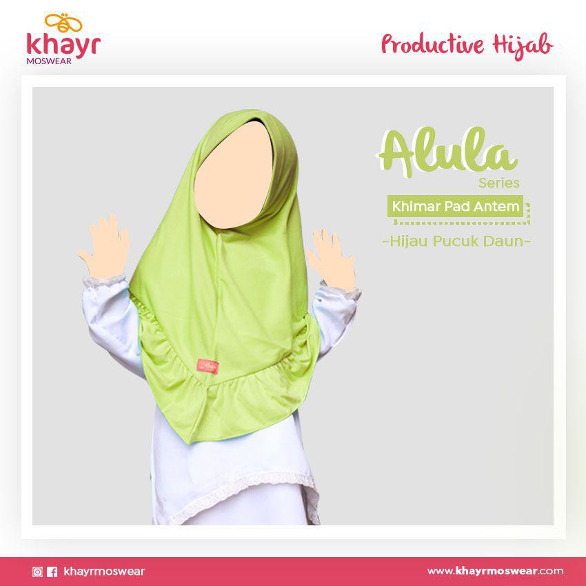 Jual Alula Kids Series Warna Hijau Pucuk Daun dengan Pad Antem dan Tepi ...