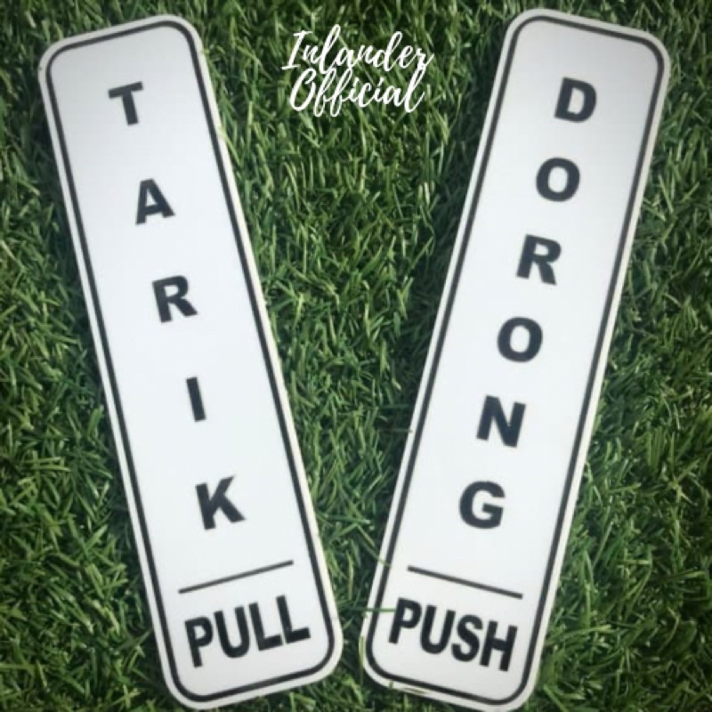 Jual tarik dorong sign akrilik | Shopee Indonesia