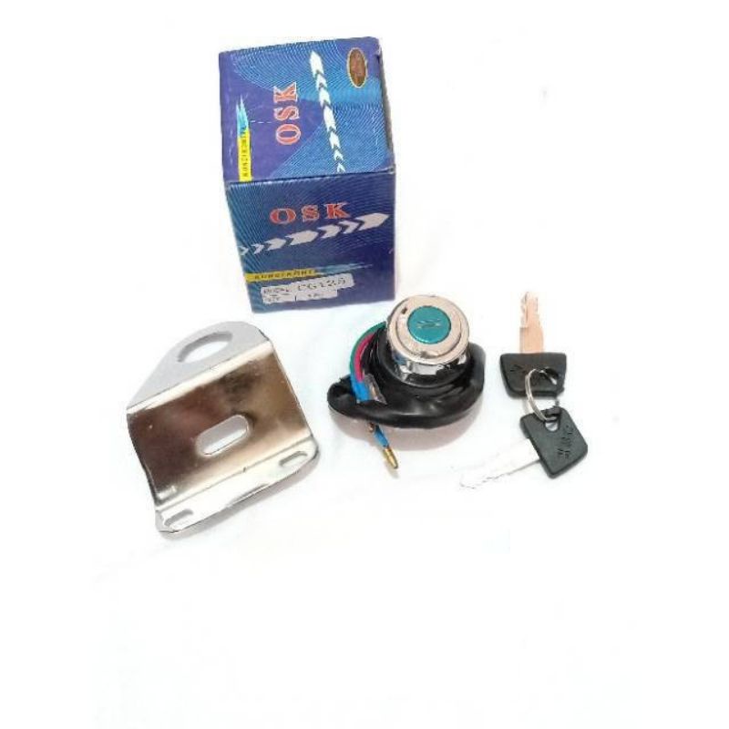 Jual Pangkon Kontak CB Krom + Kunci Kontak CG OSK Kabel 4 (AC) | Shopee Indonesia