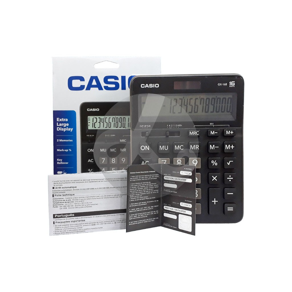 Jual Calculator Kalkulator CASIO GX-16B GX 16B Dekstop Calculator ...