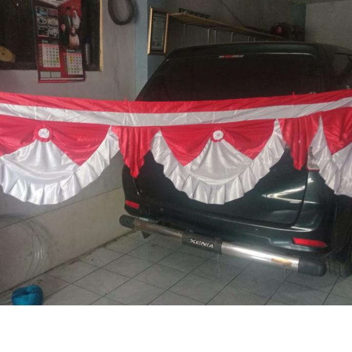 Jual DISCOUNT !! 8.8 Bendera backgroud merah putih/begron abutai ...