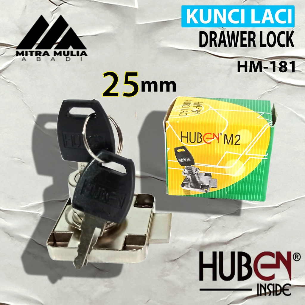 Jual Drawer Lock 25mm/ Kunci Laci Huben l Lemari | Shopee Indonesia