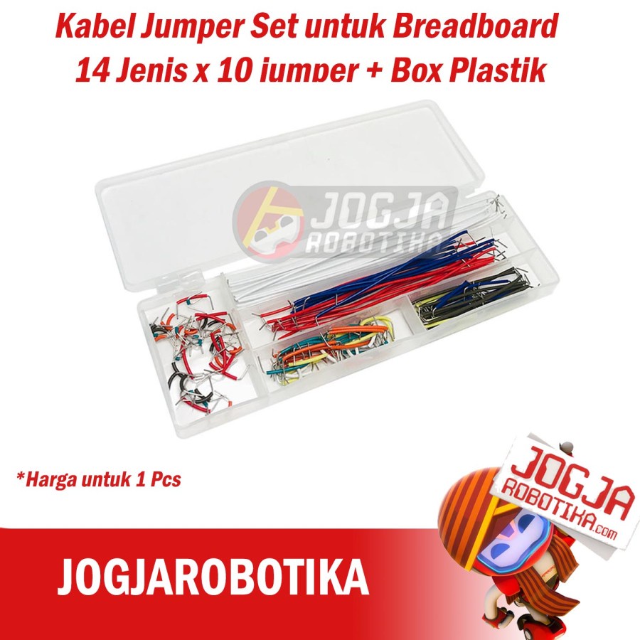 Jual Kabel Jumper Set untuk Breadboard 14 Jenis x 10 jumper + Box ...