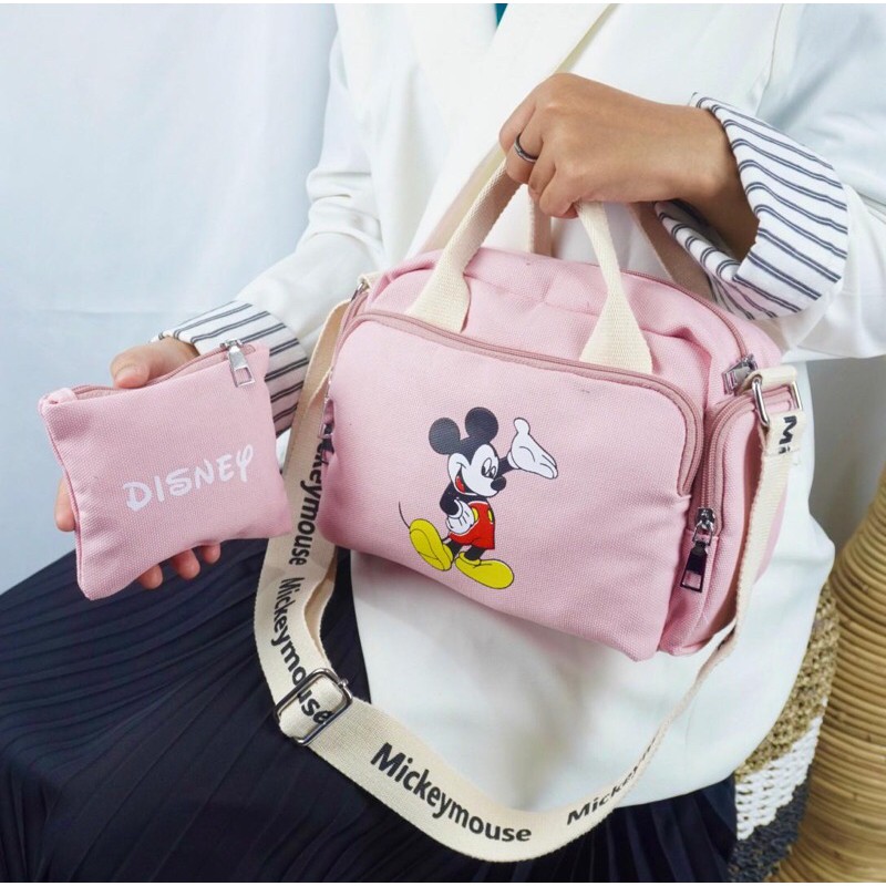 Jual TAS MICKEY MOUSE super 4 ruang | Shopee Indonesia