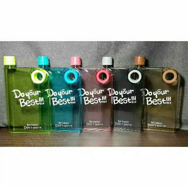 Jual A039 Memo Botol Do Your Best Transparan Minum Plastik | Shopee ...