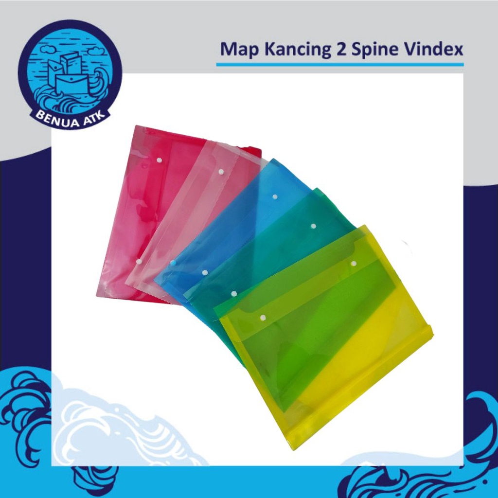 Jual Map Plastik Kancing 2 Spine Document Bag Folio Dataflex isi 1 pcs ...