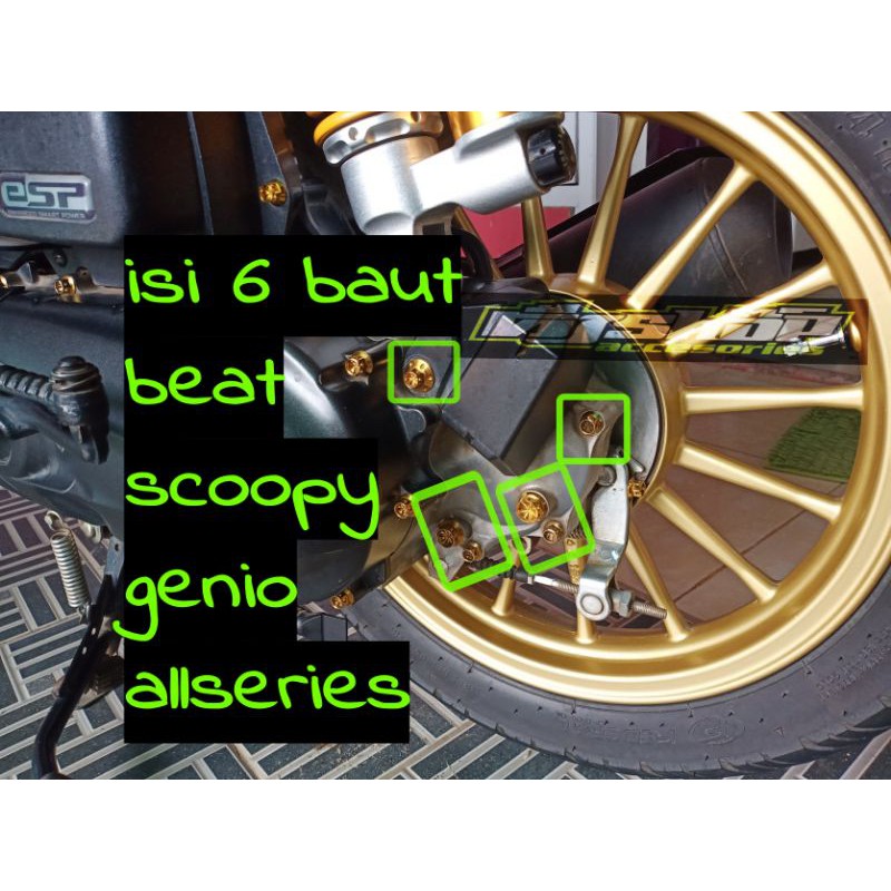 Jual SET baut krengkes+gardan beat deluxe scoopy fi esp genio allseries ...