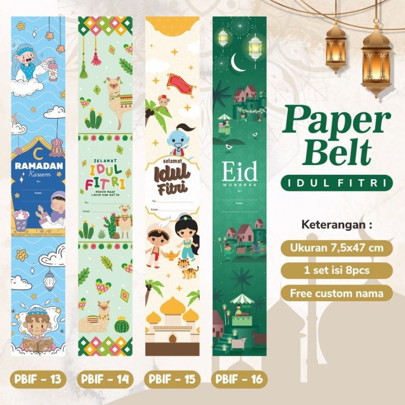 Jual Paper Belt Lebaran Idul Fitri | Shopee Indonesia