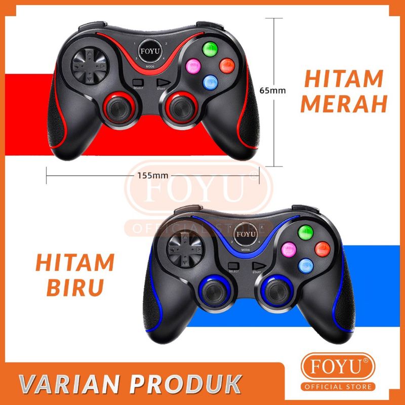 Jual GAMEPAD ANDROID FOYU BLUETOOTH JOYSTICK PC PS3 WIRELESS CONTROLLER ...