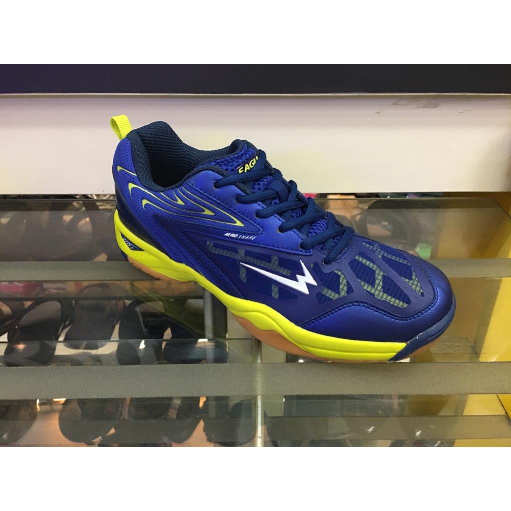 Jual Sepatu Badminton Eagle Commando 2 - Navy, Citroen | Shopee Indonesia