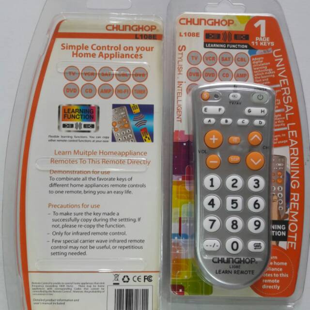 Jual Remote Chunghop Universal Learning Remote Kosongan Shopee