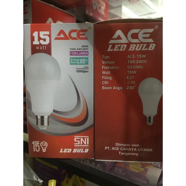 Jual Lampu LED ACE 15 Watt | Shopee Indonesia