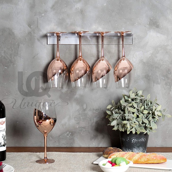 Jual Rak Gelas Wine Gantung Akrilik - Holder Glasses Dinding Acrylic ...