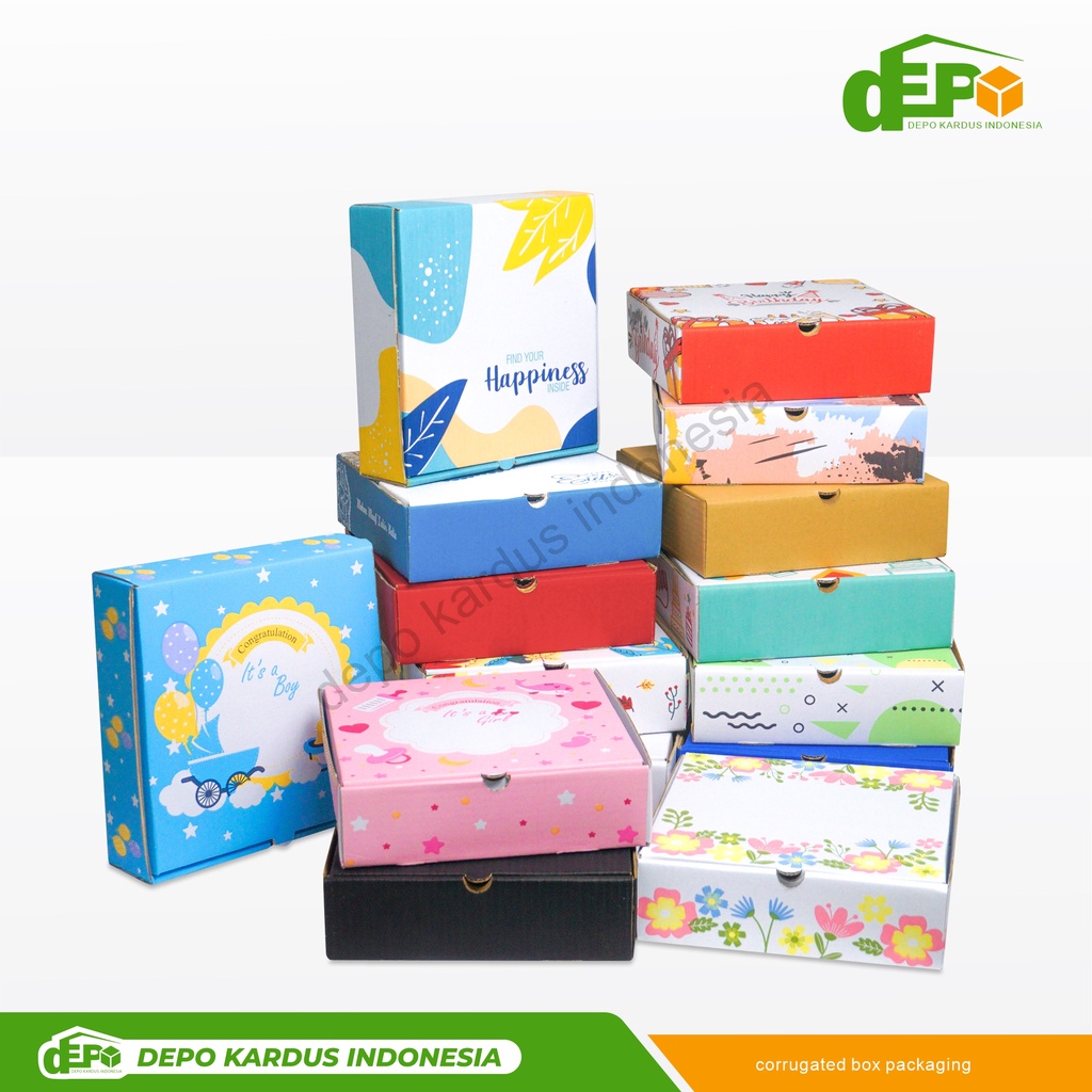 Jual Box 24x24x7 Kardus/Hampers/hoodie/mukena/ultah/ulang tahun ...