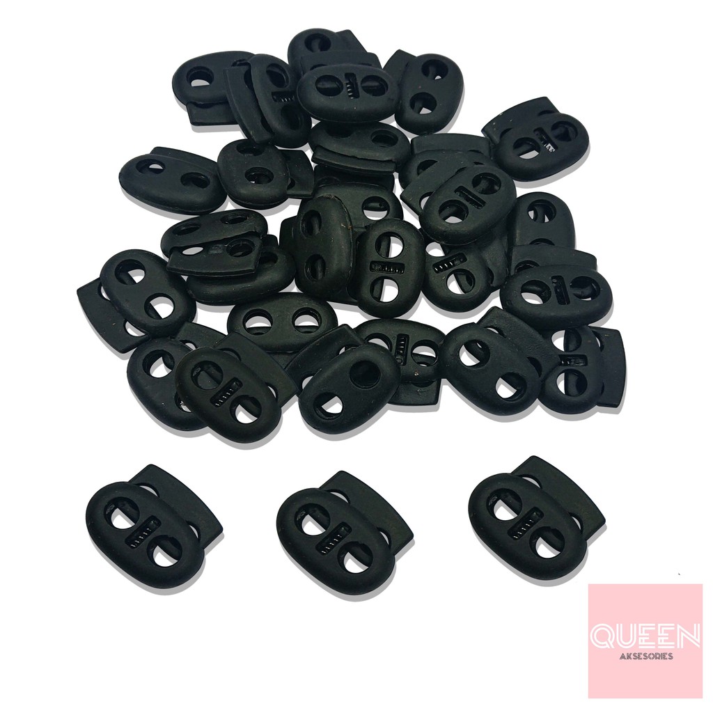 Jual STOPPER TALI LUBANG DUA STOPPER COMPO PER 100 PCS | Shopee Indonesia
