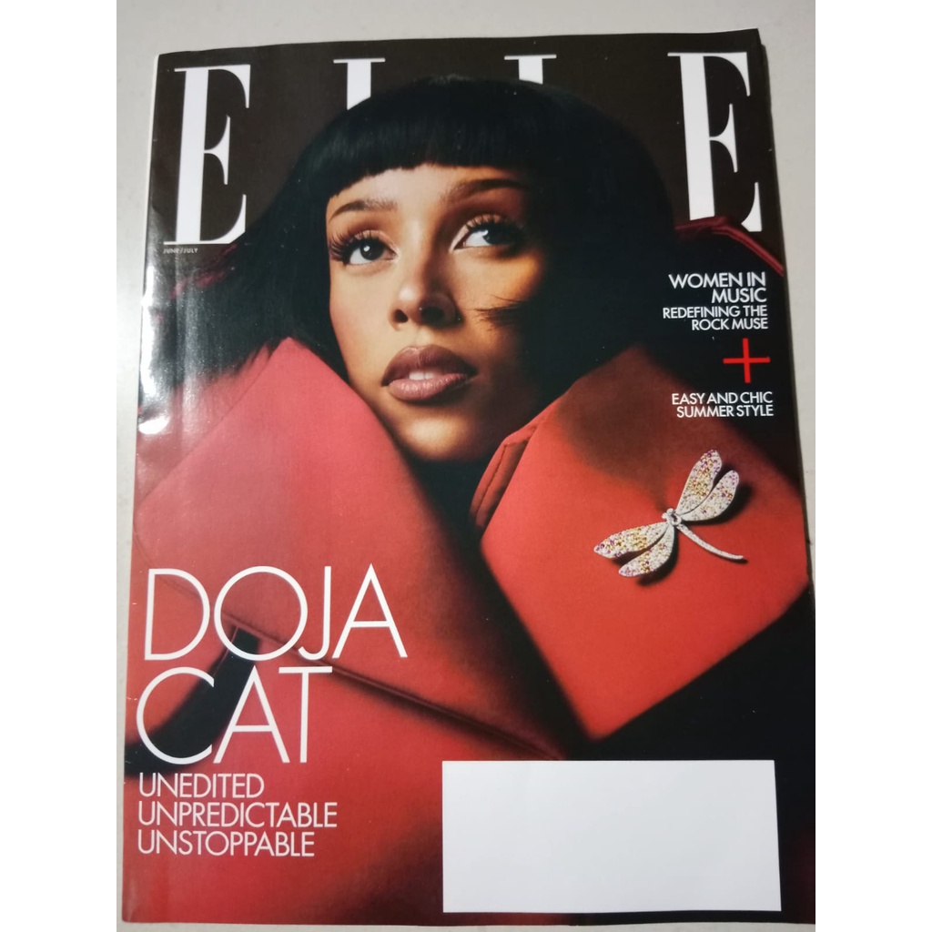 Jual Elle Magazine June/July 2022 Doja Cat (Majalah Import) | Shopee ...