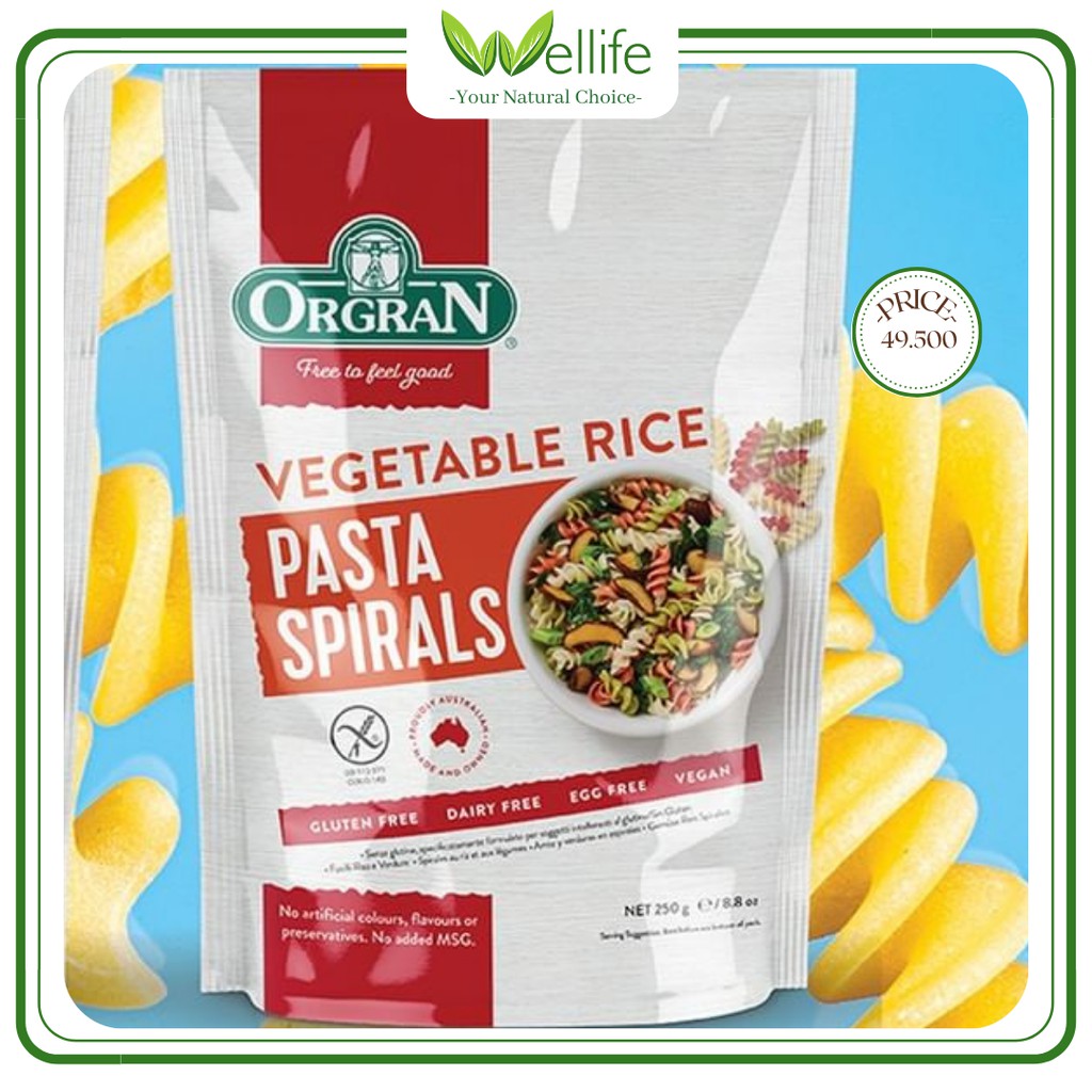 Jual Orgran Vegetable Rice Pasta Spirals | Shopee Indonesia