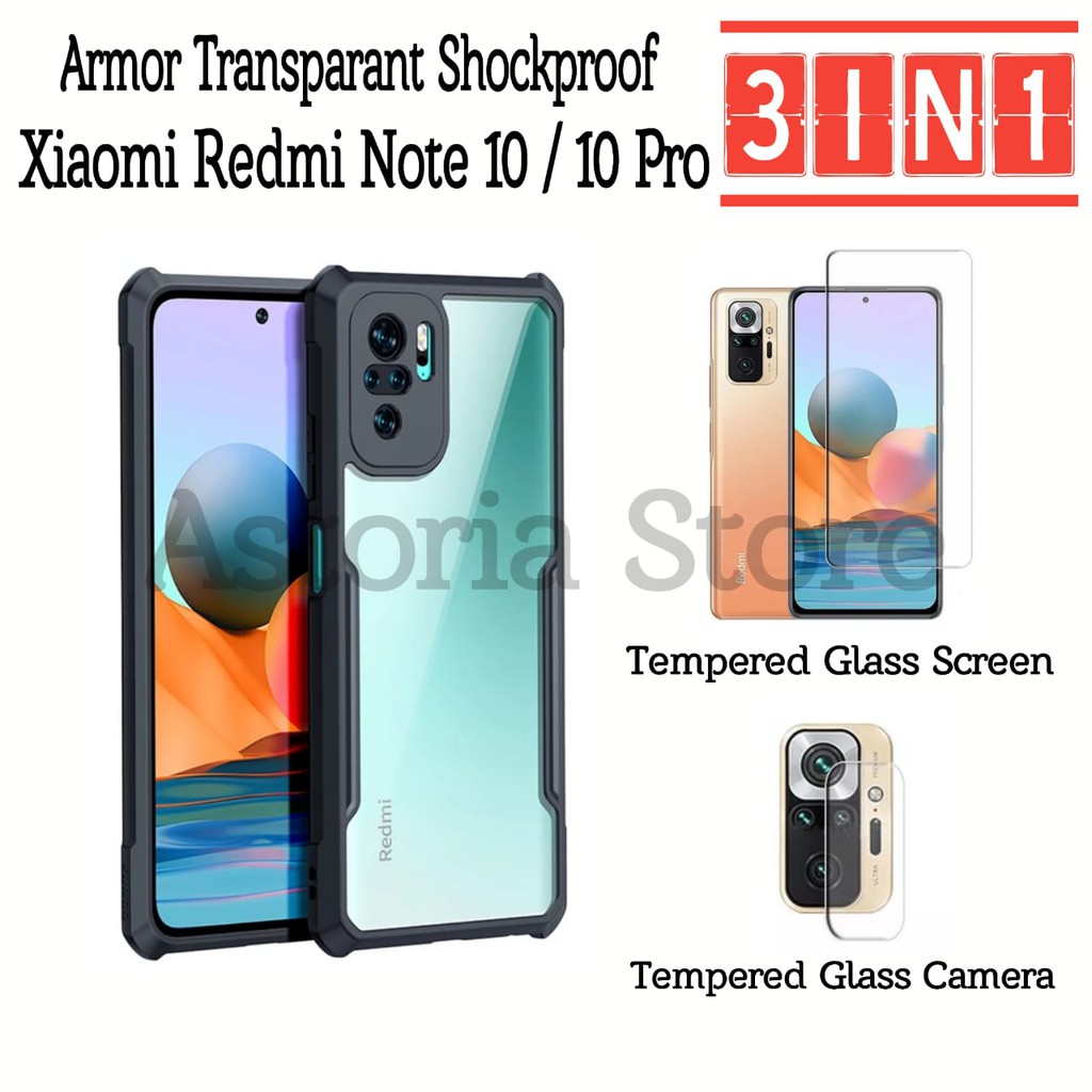 Jual Case Xiaomi Redmi Note 10 / 10s / 10 (5G) / 10 PRO 3in1 FREE Anti ...
