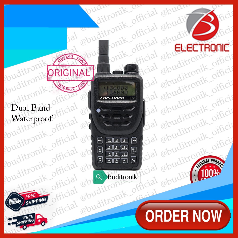 Jual Radio Ht Firstcom Fc-27 / Fc27 Dualband Waterproof | Shopee Indonesia