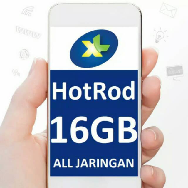 Jual KUOTA DATA INTERNET XL HOTROD 16GB (2G/3G/4G) | Shopee Indonesia