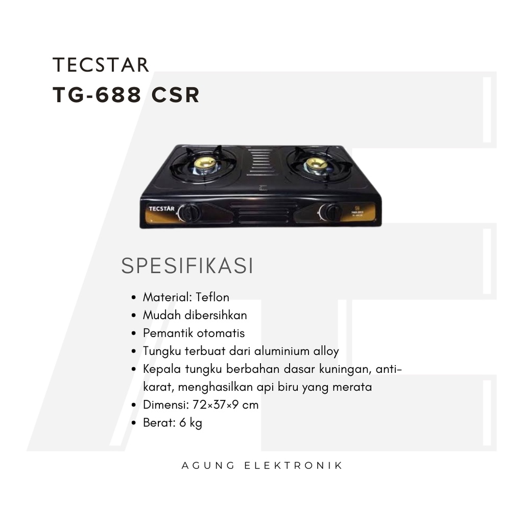 Jual Kompor Tecstar TG-688 CSR | Shopee Indonesia