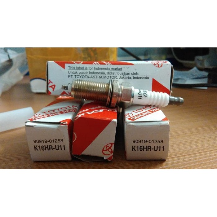 Jual Busi denso K16HR-U11 Etios Asli Toyota 90919-01258 (40980 ...