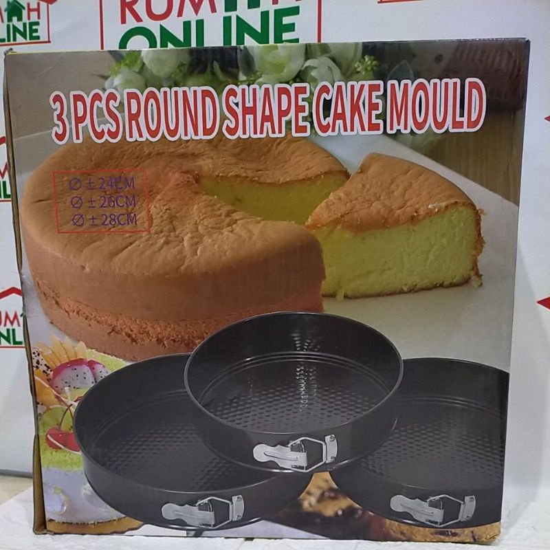 Jual CETAKAN KUE SET ROUND SHAPE CAKE MOULD | Shopee Indonesia