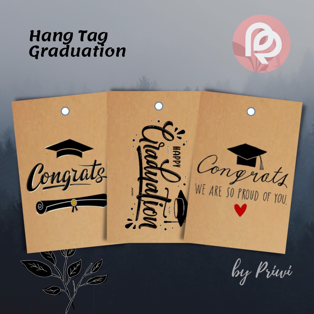 Jual HANG TAG HAPPY GRADUATION WISUDA CUSTOM RUSTIC KRAFT | Shopee ...