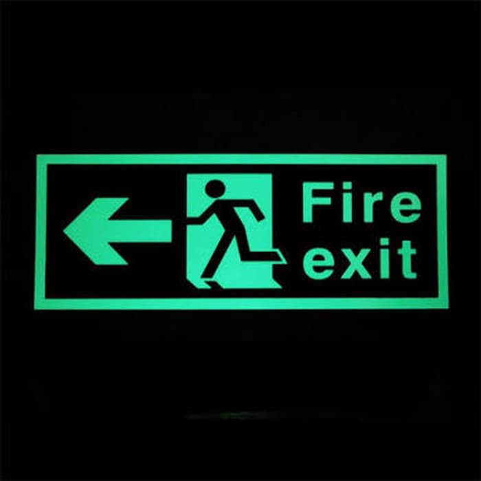 Jual Sticker Fire Exit Left 10x30cm | Shopee Indonesia