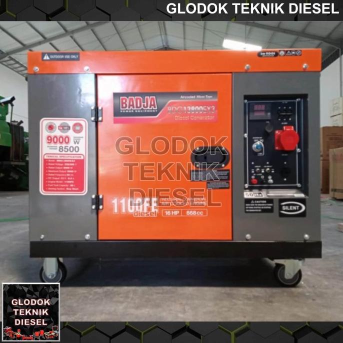 Jual Genset Silent Diesel 9000 Watt 9500 W Max Generator Listrik 3 ...