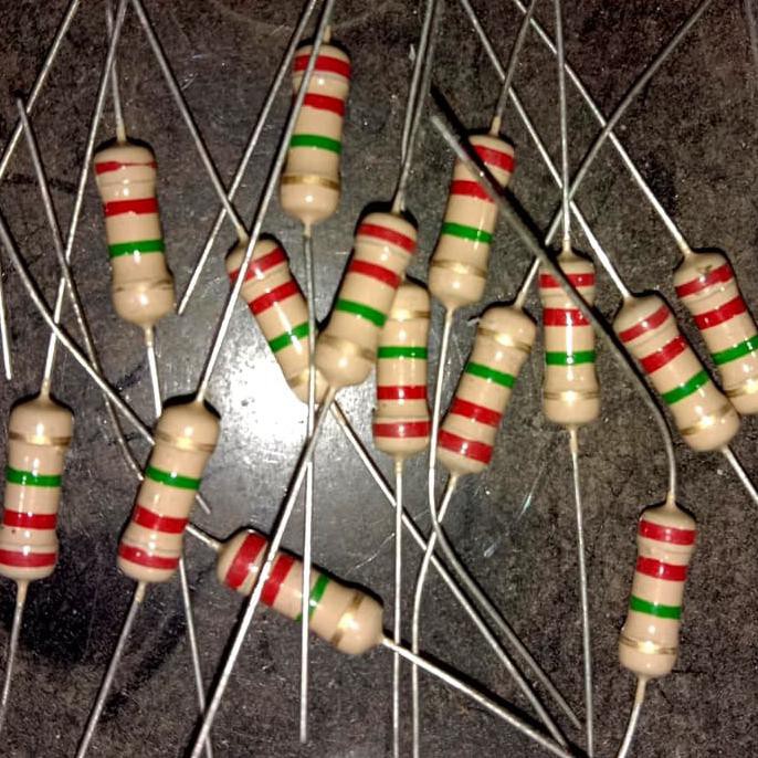 Jual Resistor 2M2Ohm 2M2 0.2Watt 1/2W Toleransi 5% Pcmelebik54 ...