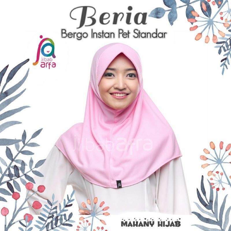 Jual Jilbab Afra Beria Warna Baby Pink | Shopee Indonesia