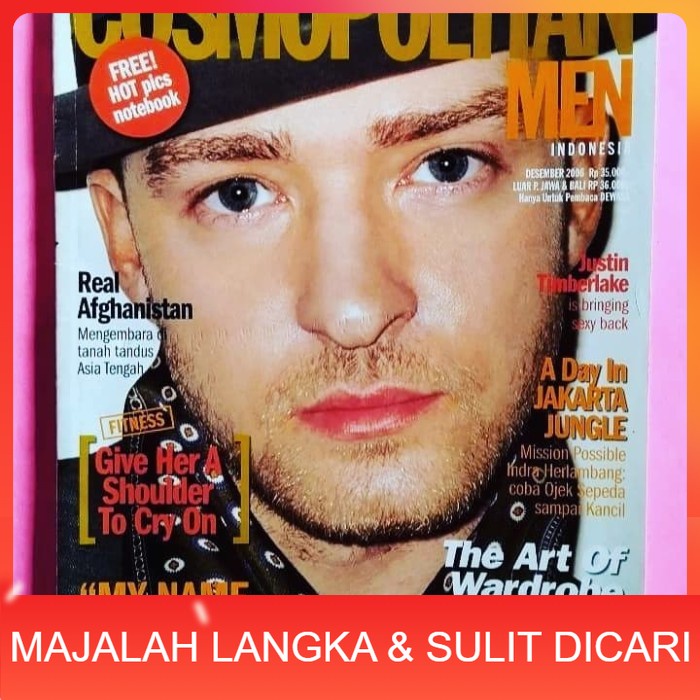 Jual Majalah COSMOPOLITAN MEN Des 2006 Cover JUSTIN TIMBERLAKE Langka ...