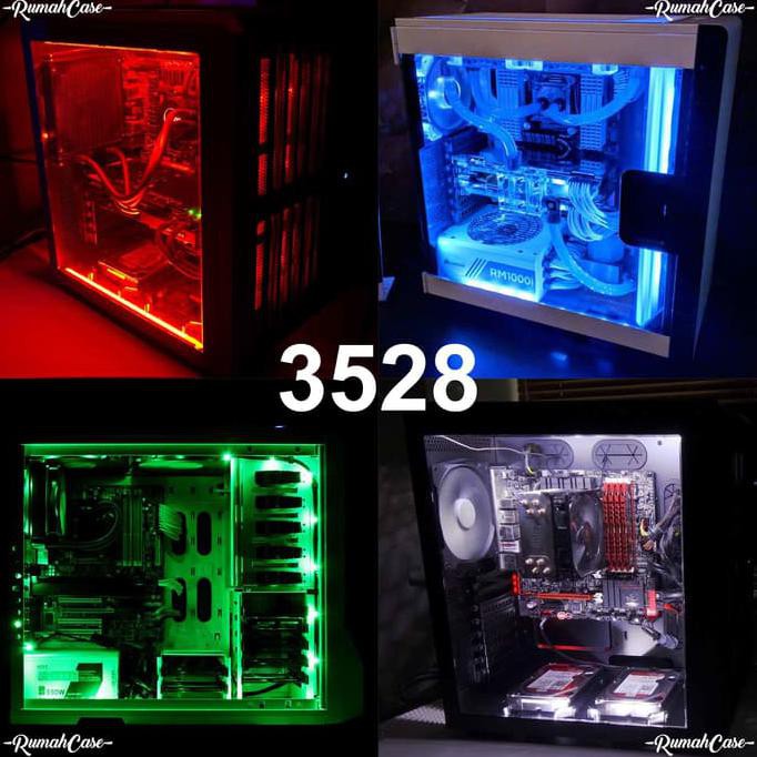 Jual LED STRIP 3528 50 CM MOLEX PC MOD Lampu hias modif casing Komputer ...