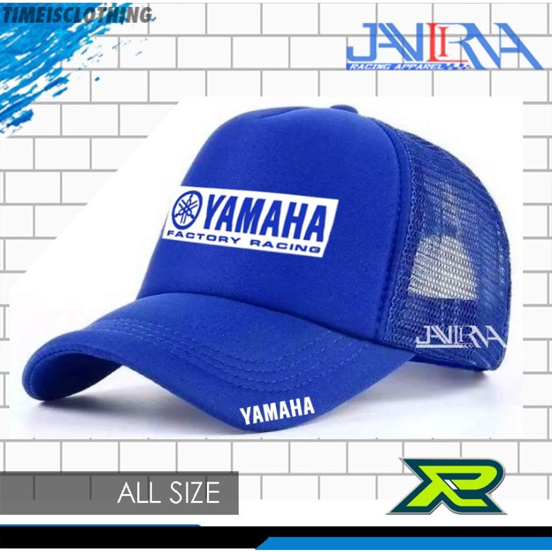 Jual Topi Trucker Jaring Yamaha Factory Racing team TIC | Shopee Indonesia