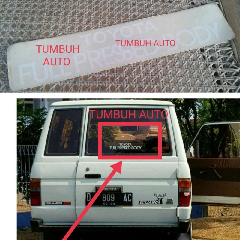 Jual Striping Sticker Stiker List Body 1 Pcs Tulisan Toyota Full ...