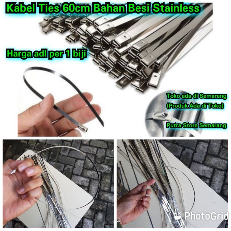 Jual Kabel ties 60cm stainless Kabel tis 60cm Tali ikat besi Bahan Kuat ...